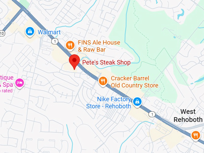 16. pete's steak shop map