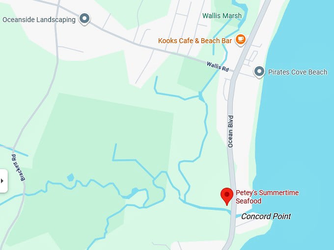 16. petey’s summertime seafood map