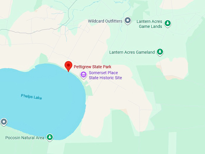 16. pettigrew state park map