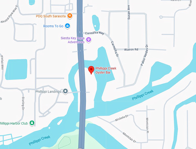 16. phillippi creek oyster bar map