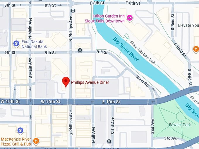 16. phillips avenue diner map