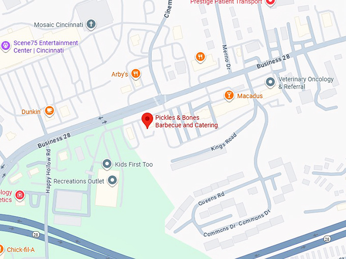 16. pickles & bones barbecue and catering map