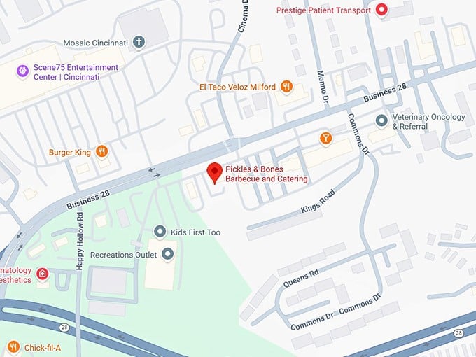 16. pickles & bones barbecue and catering map