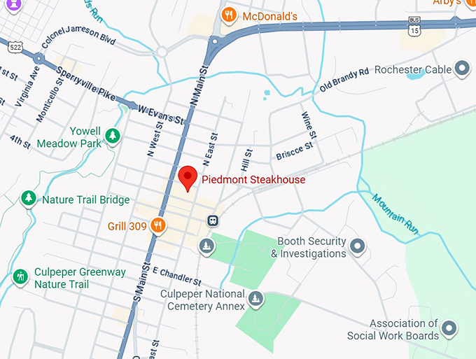16. piedmont steakhouse map
