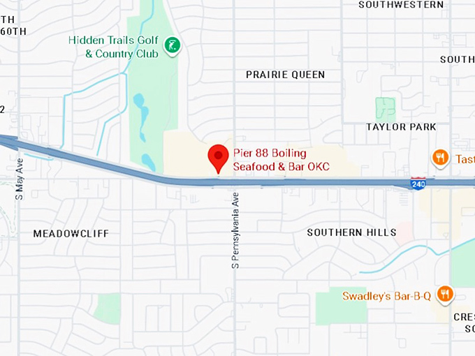 16. pier 88 boiling seafood & bar okc map