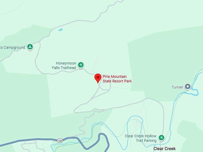 16. pine mountain state resort park map