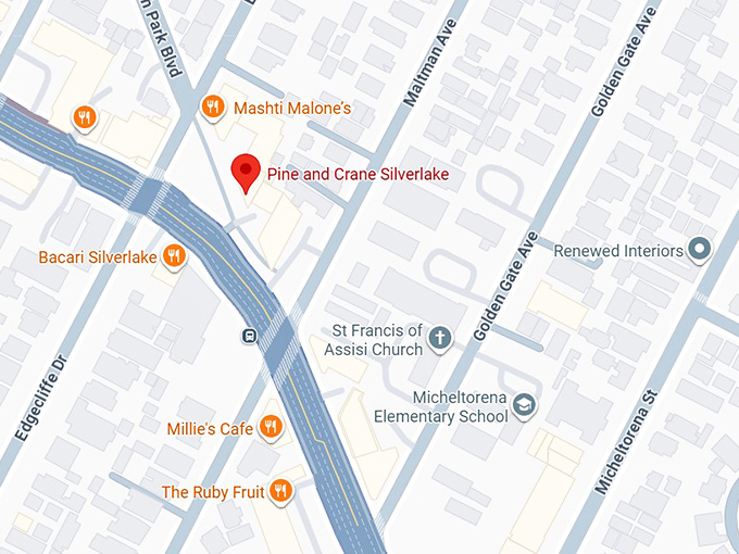 16. pine and crane silverlake map