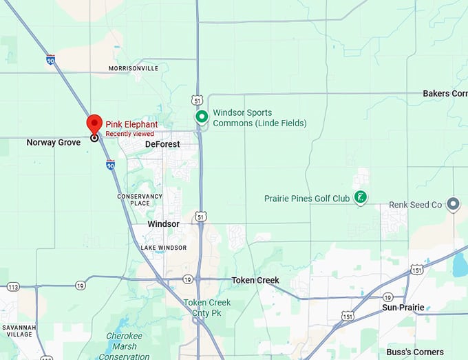 16. pink elephant map