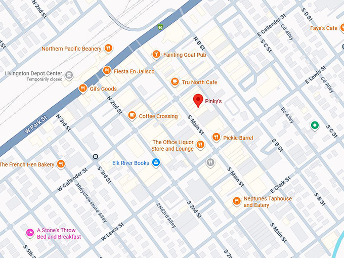 16. pinky&rsquo;s café map