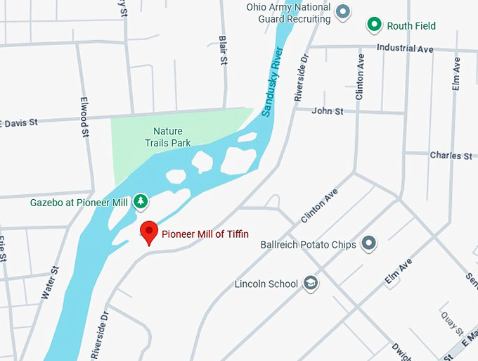 16. pioneer mill of tiffin map