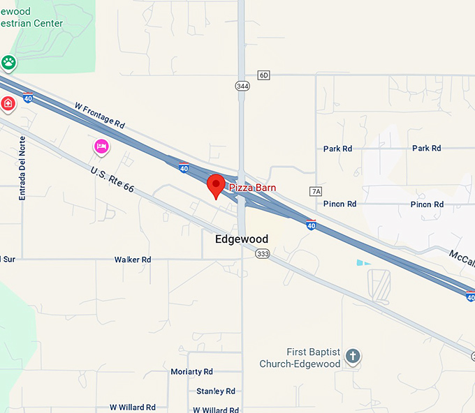 16. pizza barn map