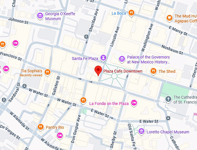 16. plaza caf&eacute; map