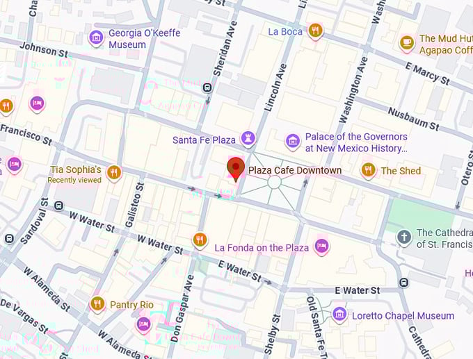 16. plaza caf&eacute; map