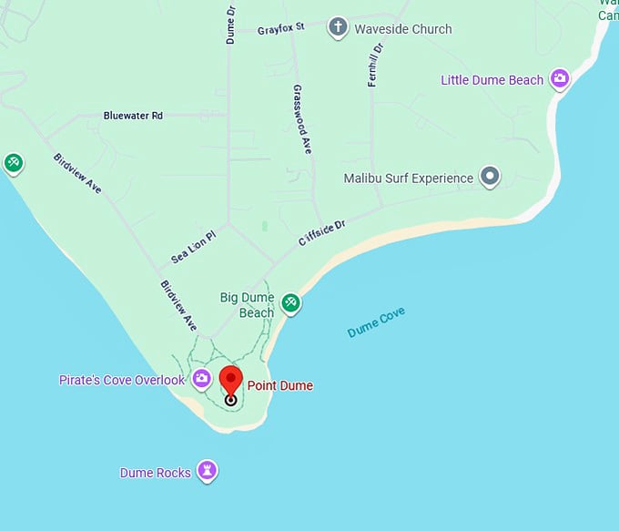16. point dume map