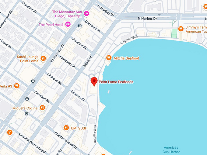 16. point loma seafoods map