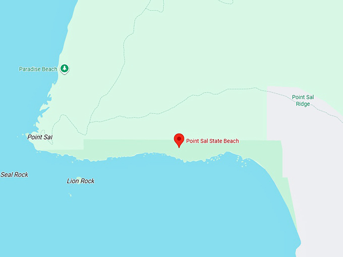 16. point sal state beach map