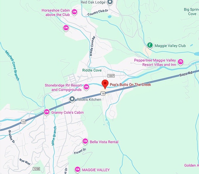 16. pop's butts on the creek llc map