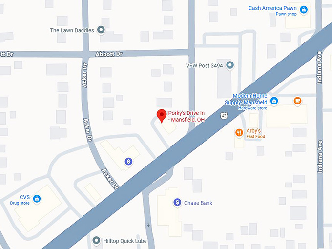 16. porky's drive in mansfield, oh map