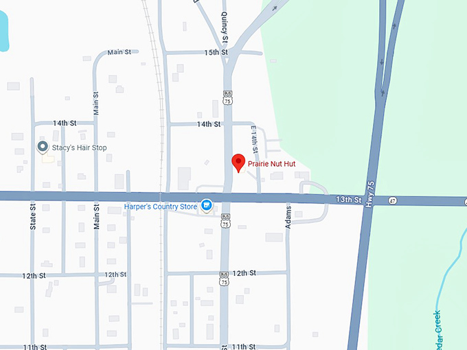 16. prairie nut hut map