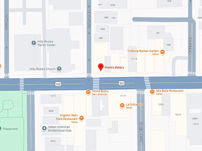 16. presti's bakery map