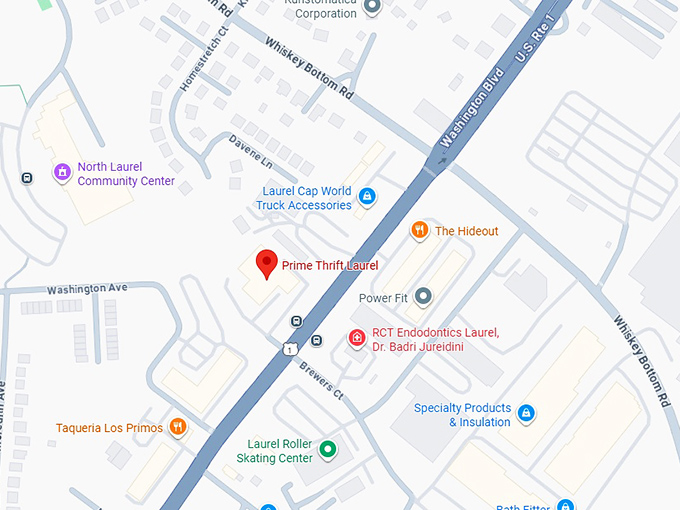 16. prime thrift laurel map