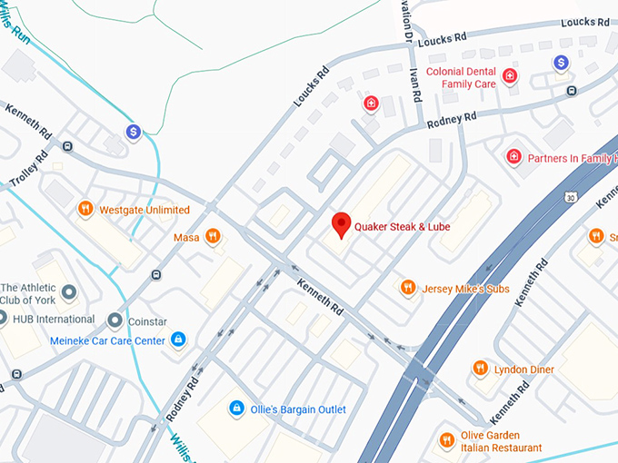 16. quaker steak & lube map