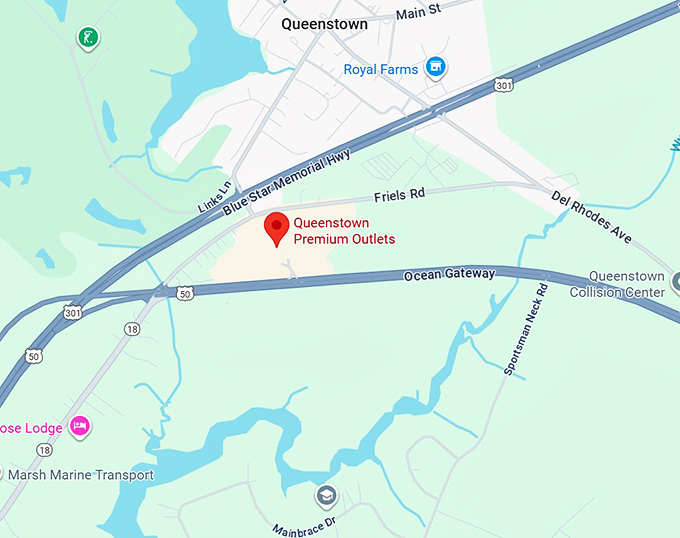 16. queenstown premium outlets map