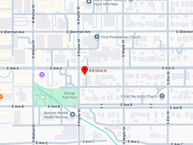 16. r b drive in map