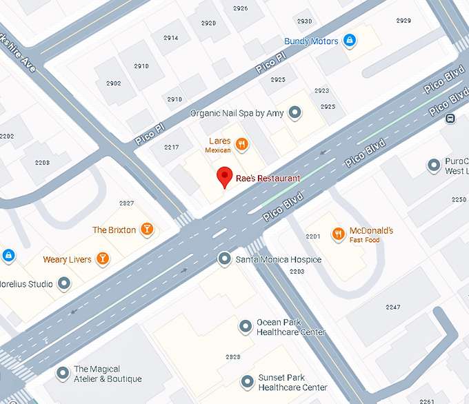 16. rae's restaurant map