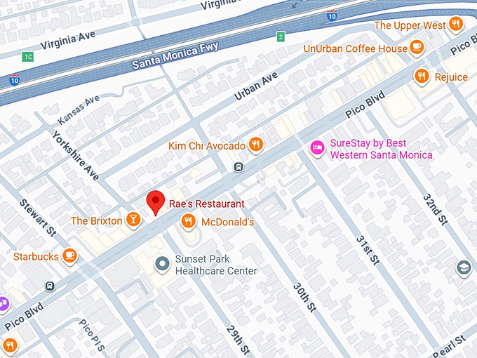 16. rae's restaurant map