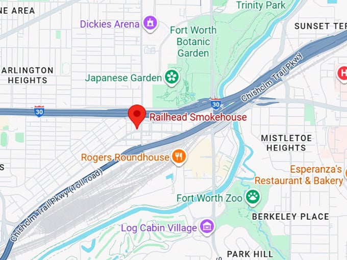 railhead smokehouse map