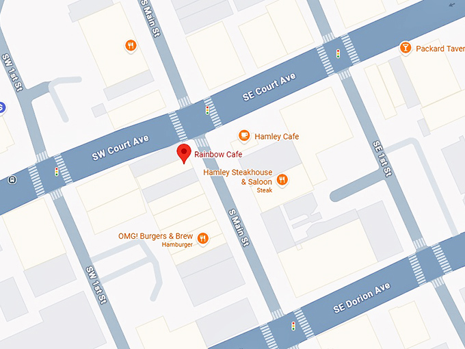 16. rainbow cafe map