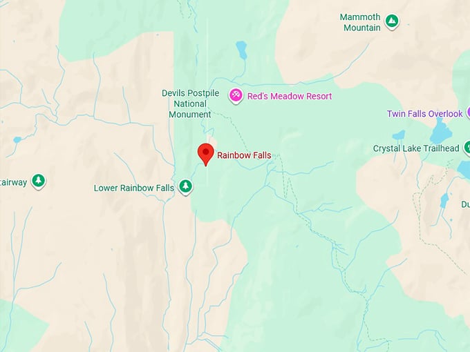 16. rainbow falls map