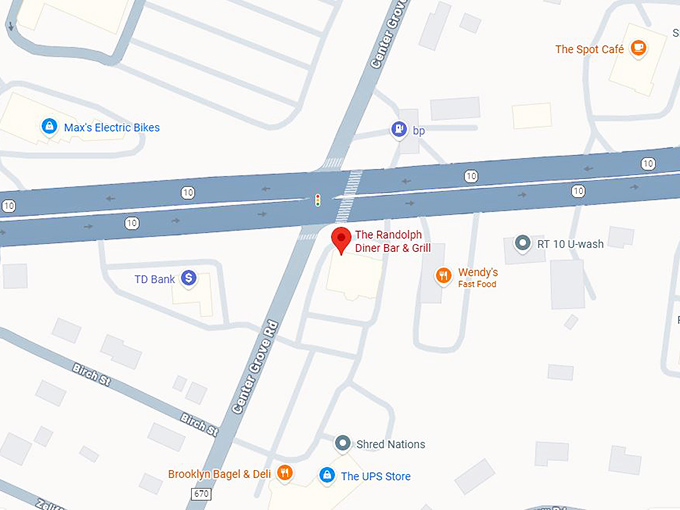 16. randolph diner map