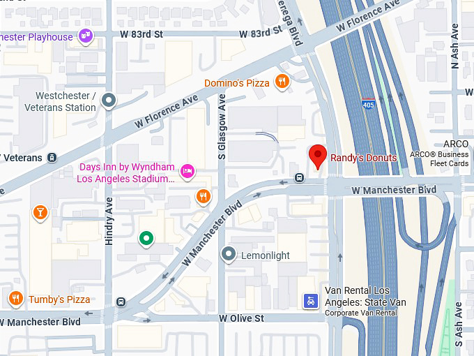 16. randy's donuts map