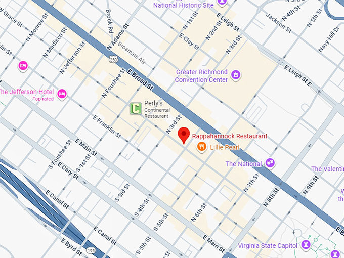 rappahannock restaurant map