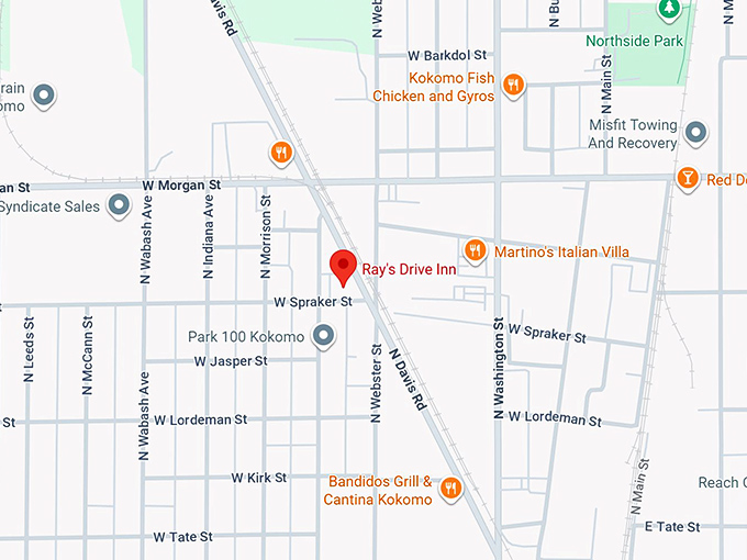 16. ray's drive inn map