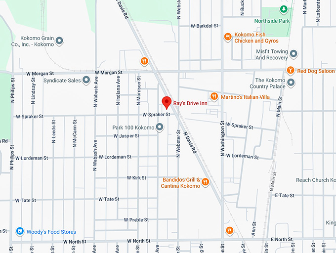 16. ray's drive inn map