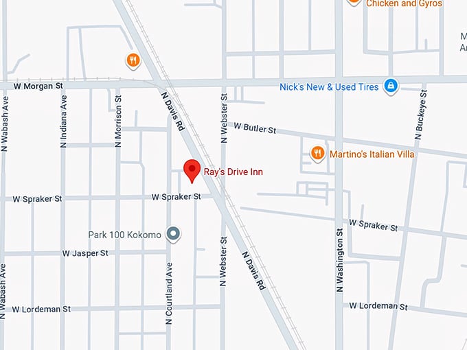 16. ray's drive inn map