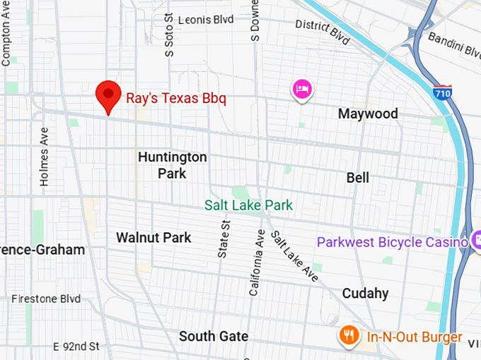 16. ray's texas bbq map