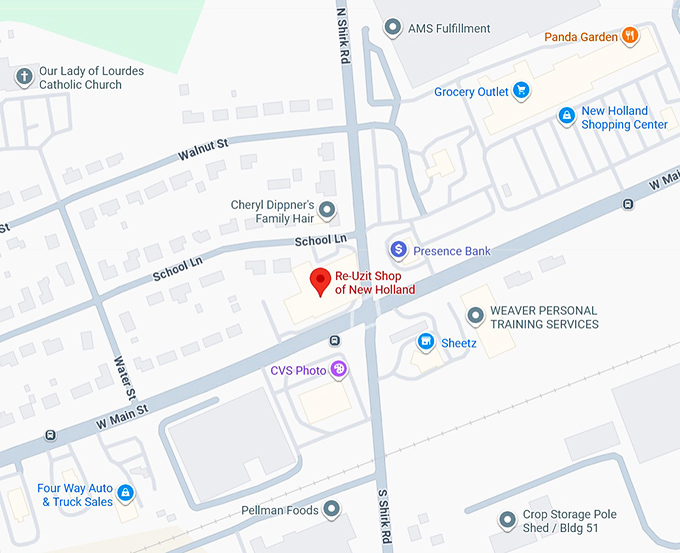 re uzit shop of new holland map