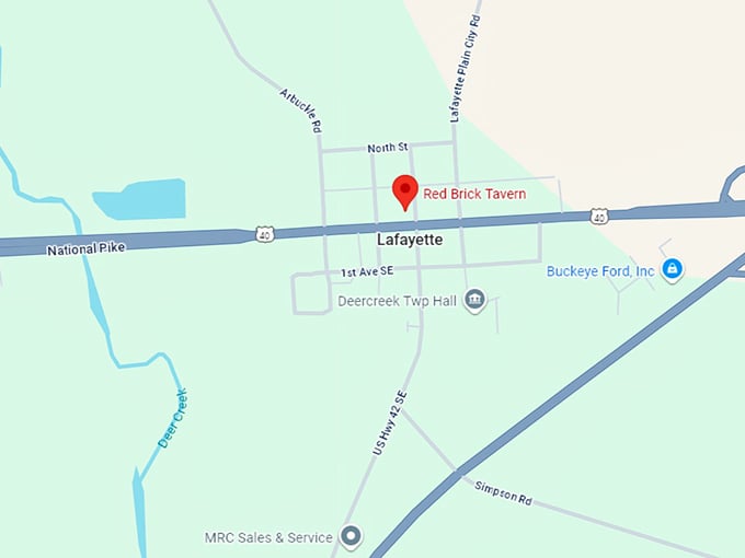 16. red brick tavern map