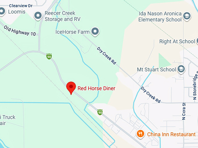16. red horse diner map