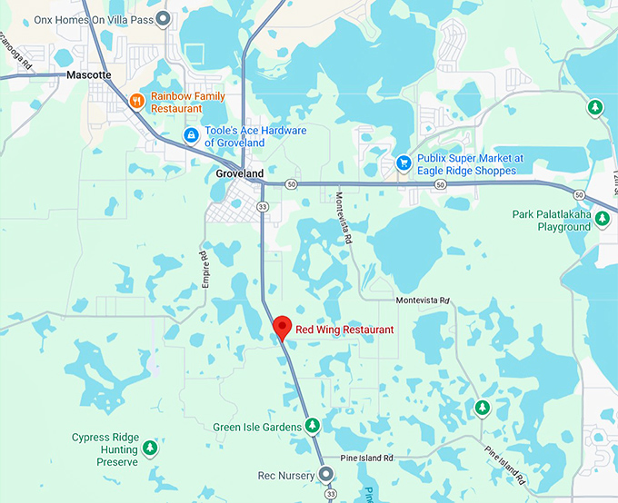 16. red wing restaurant map