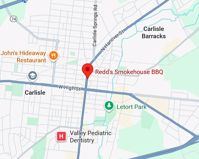 16. redd&rsquo;s smokehouse bbq map