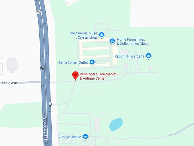 16. renninger's flea market & antique center map
