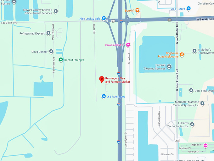 16. renningers flea and farmers market map