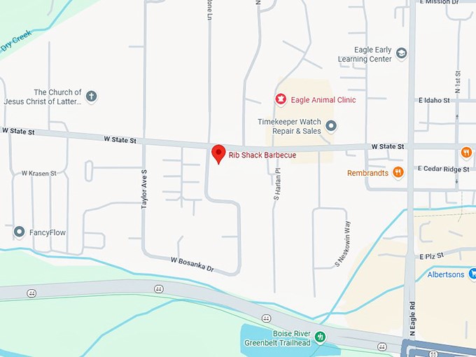 16. rib shack barbecue map