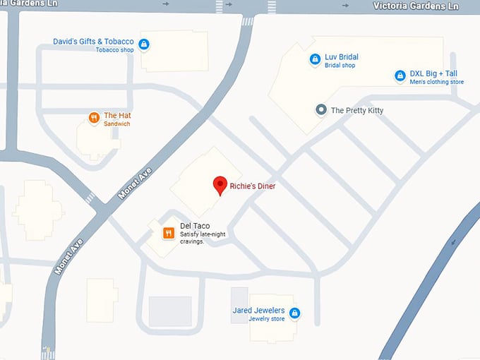 16. richie's diner map1