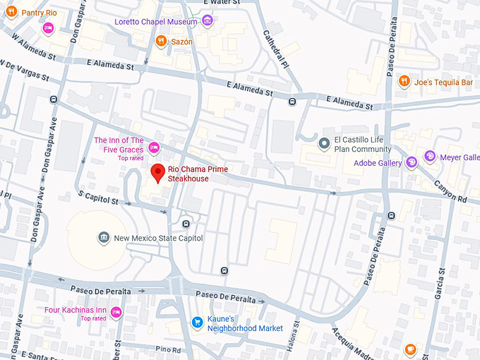 16. rio chama prime steakhouse map